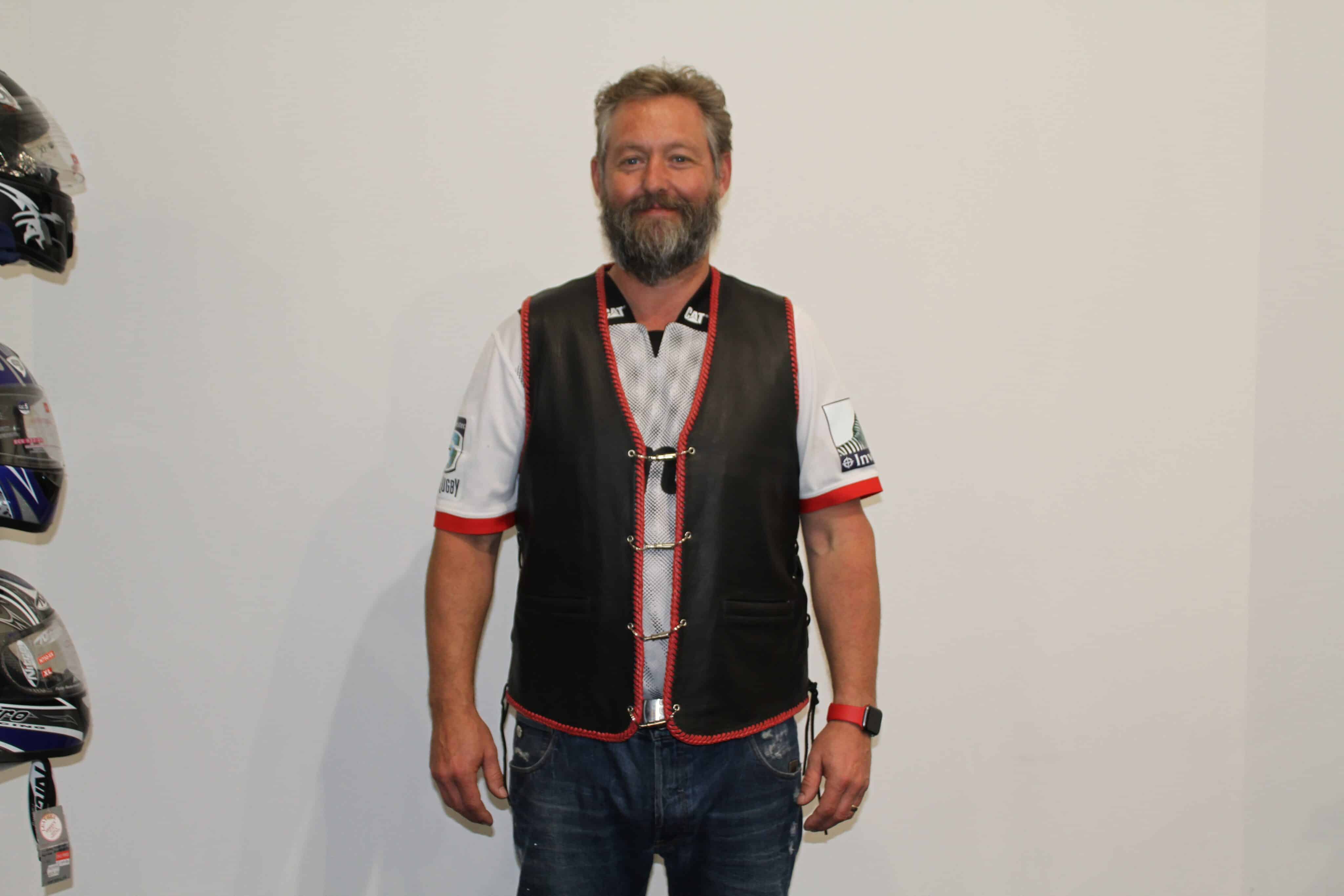 Motorcycle Leather Vest - Thick Leather Vest - Custom Leather Vest NZ